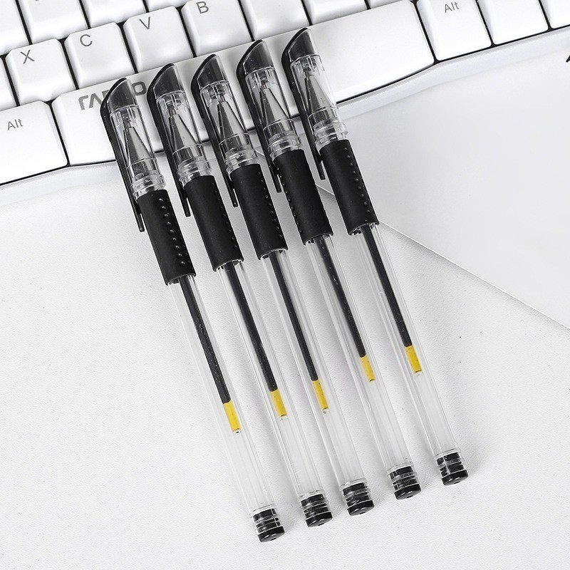 20 Pcs Black Color 0.5mm BallPen Sign Pen Students Ball Pens Rods ...