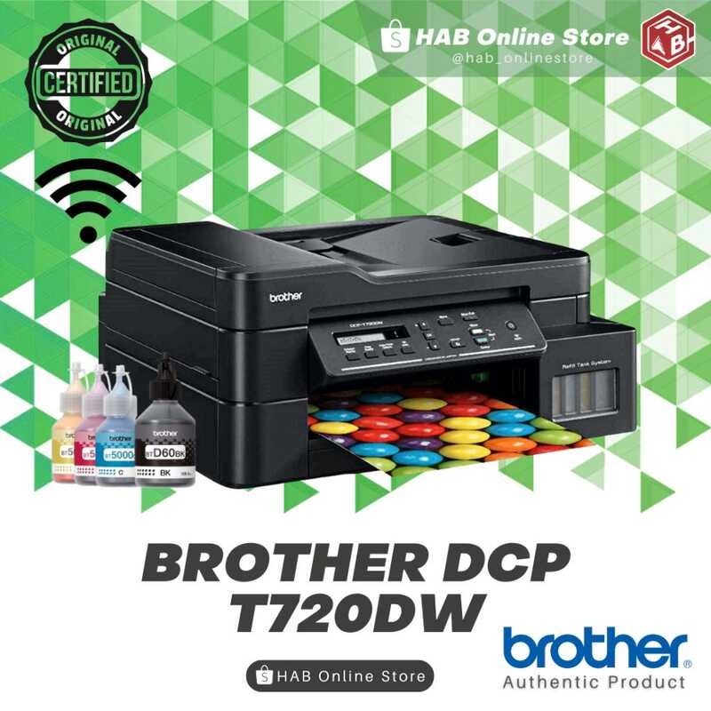 DCP T720dw T730dw Tank W/ Original Ink Wireless Wi-Fi Printer Print ...