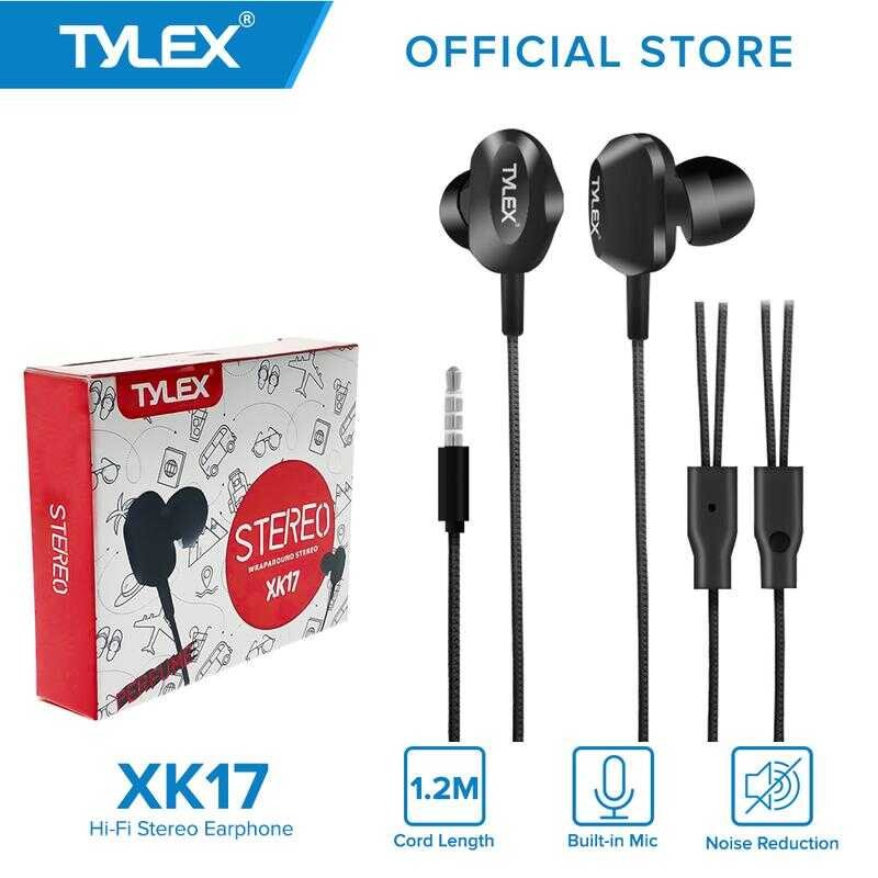 1C3 TYLEX X-K17 Wrap Around Hi-Fi Sound Music Stereo Earphones With Built-In Microphone | Shopee ...