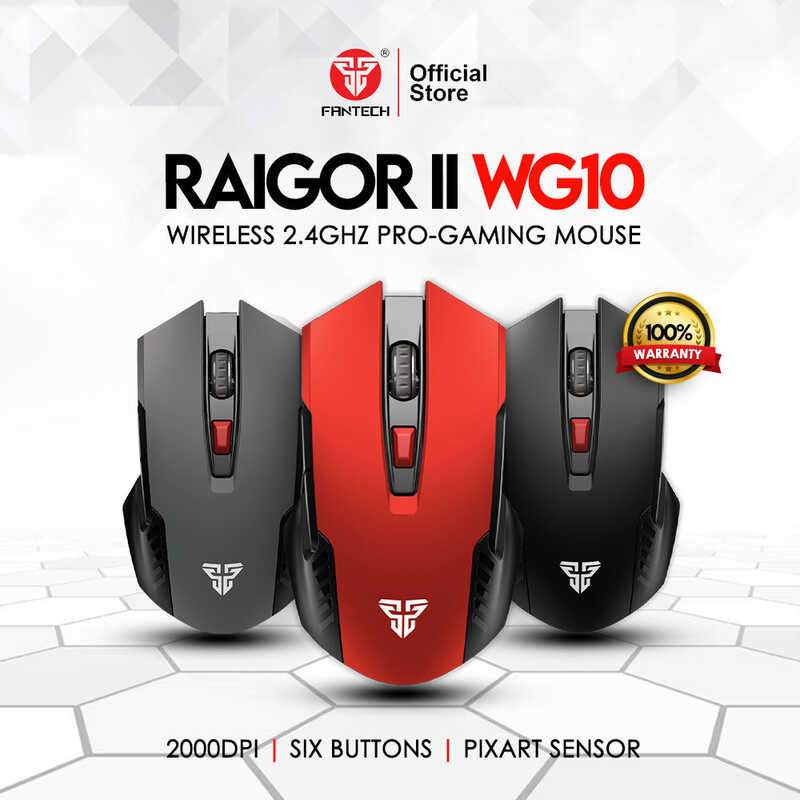Fantech Wg10 Raigor II 2.4Ghz With Pixart Gaming Sensor Wireless Mouse ...