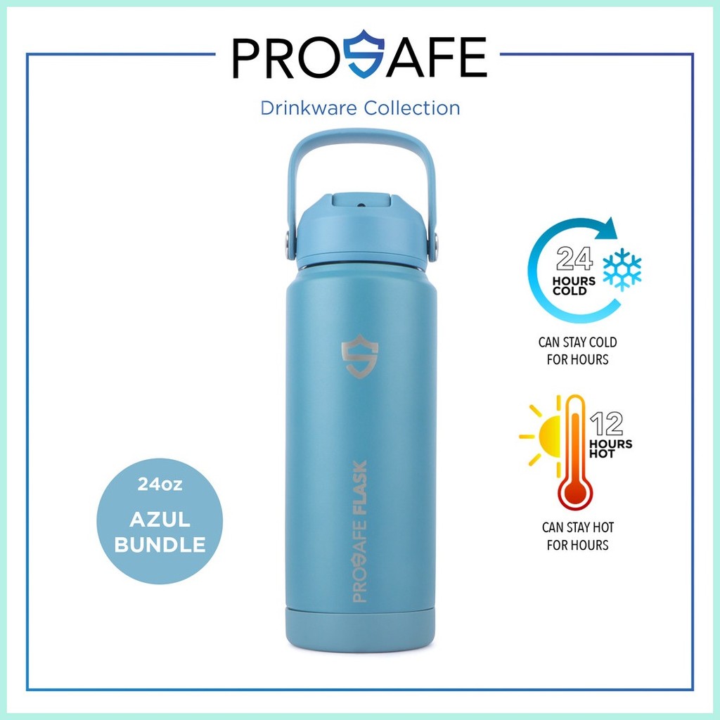 ProSafe Flask 24oz Azul Collection (Ready-Made Insulated Water Tumbler ...