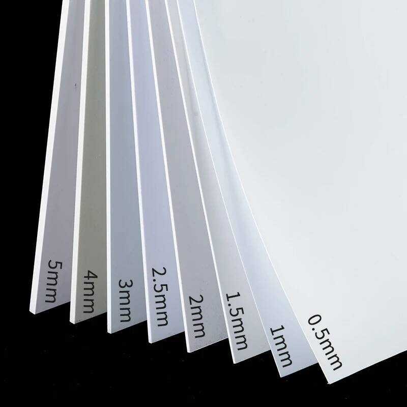 W 1Mm/1.5Mm/2Mm/3Mm Plastic Styrene Sheet ABS Board For Model Building ...