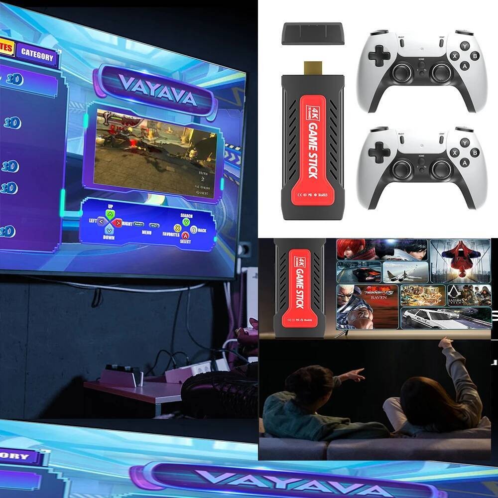 vayava Newest 3D 4K HD Mini console arcade GD30 Stick Retro Video Game ...