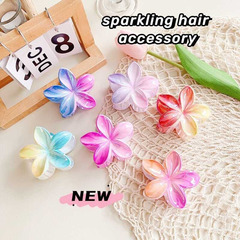 New Gradient Claws 8Cm Summer Flower Clip Claw Hairpin Women Girl Hair ...