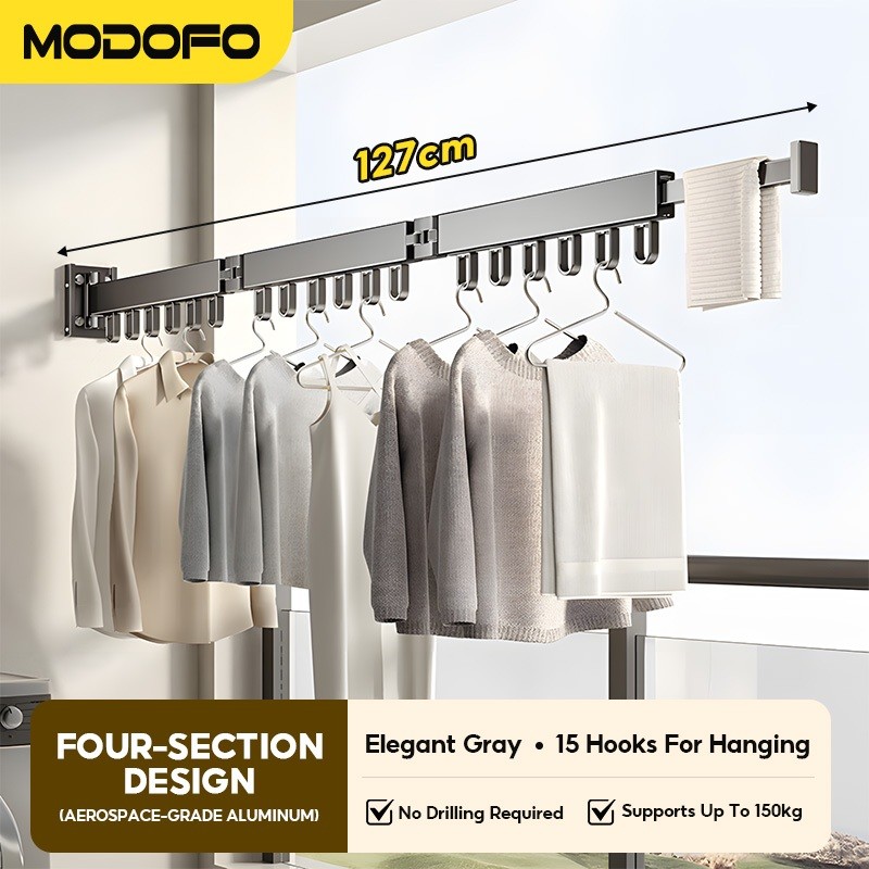 MODOFO Sampayan Stainless Clothes Rack Hanger For Clothes Rack Stand ...