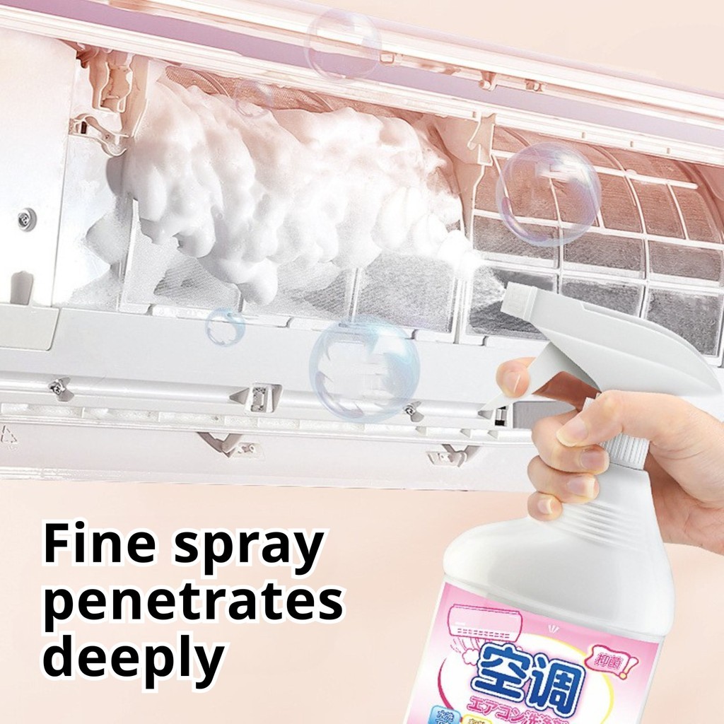 Aircon cleaner spray foam Air conditioner cleaner spray No dismantling ...