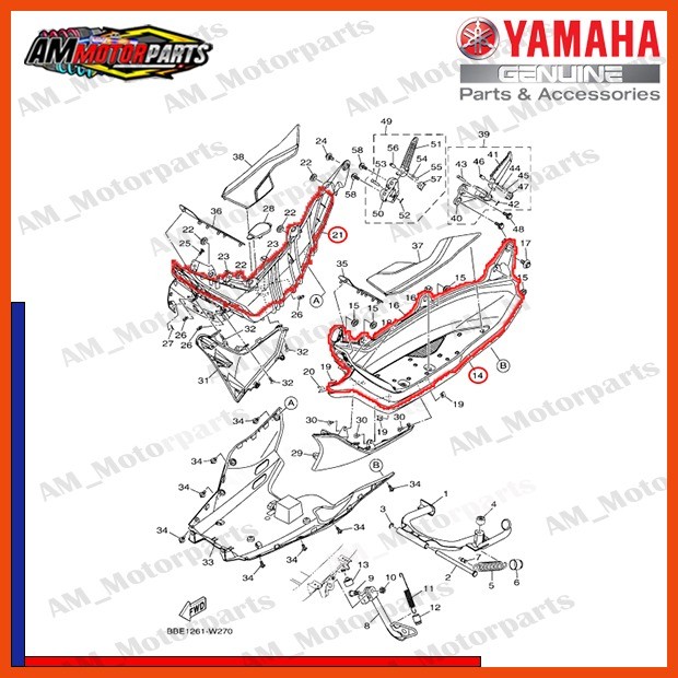 YAMAHA FOOT BOARD FOR NMAX 155 V2/V2.1 (YAMAHA GENUINE PARTS) | Shopee ...