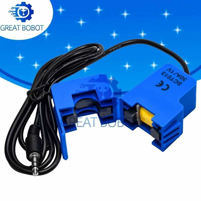 Non-Invasive General Split Core Transformer AC Current Sensor-100A, 30A ...