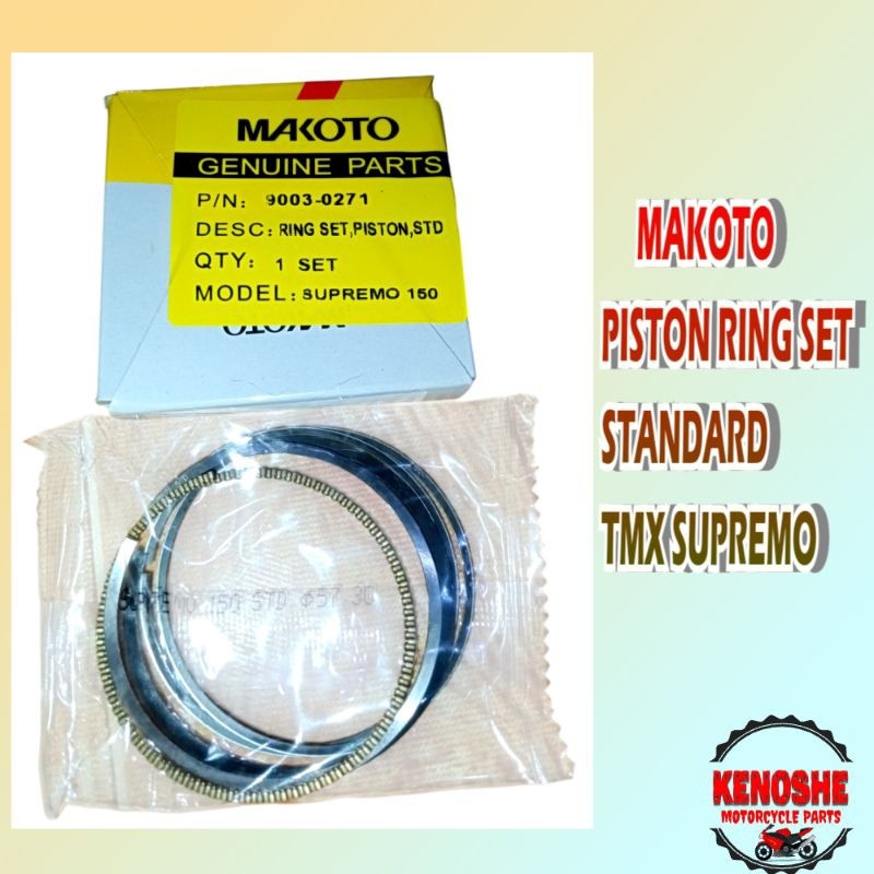 PISTON RING SET STANDARD TMX SUPREMO(MAKOTO) | Shopee Philippines