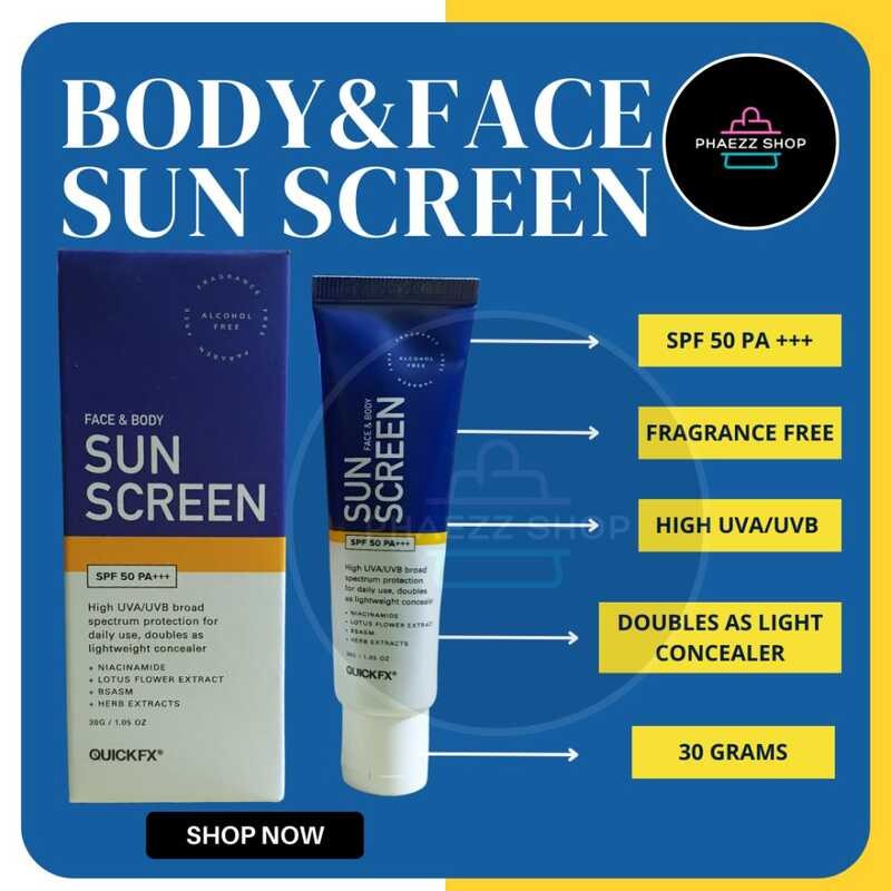 QUICKFX Sunscreen 30G SPF 50 Aa5 | Shopee Philippines