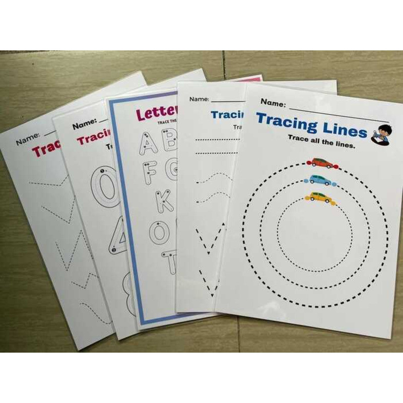 Learning Materials For Kids Laminated A4 Size Chart TRACING LINES ...