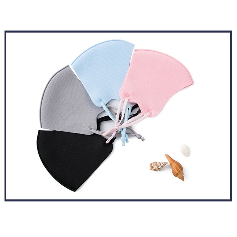 5Pcs/set Soft Ice Silk Face Masks Washable Anti Dust Face Mask for ...