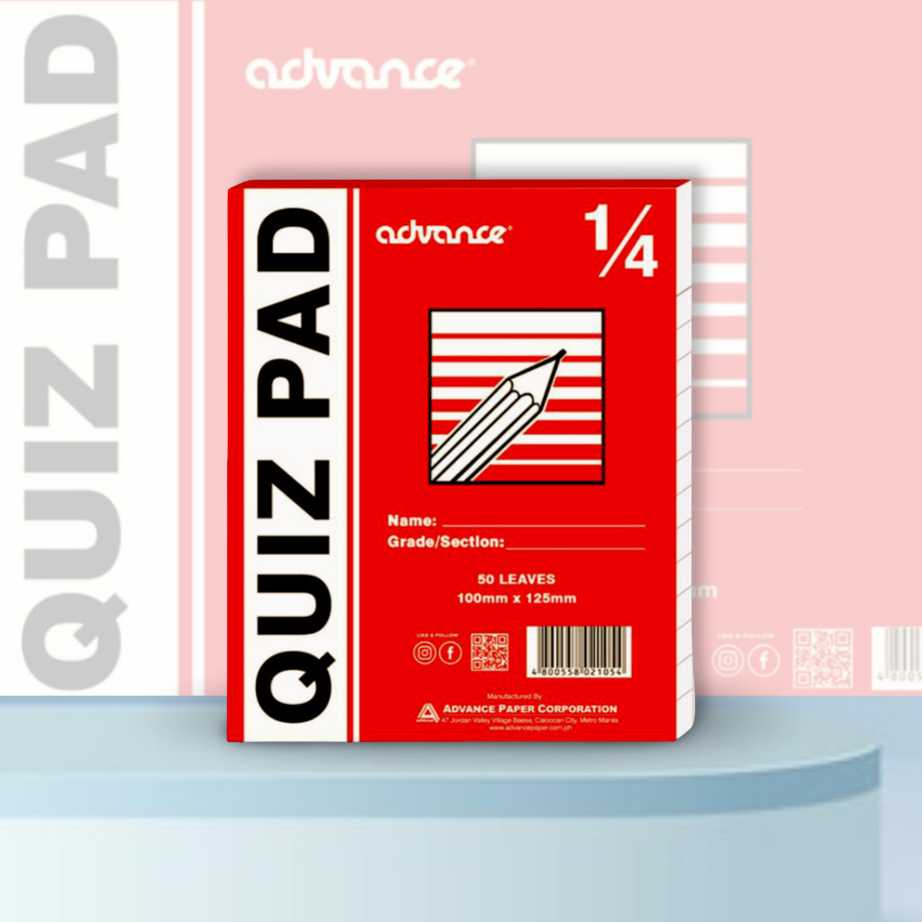 ERC Intermediate Writing Paper Quiz Pad Set – School & Exam Supplies ...