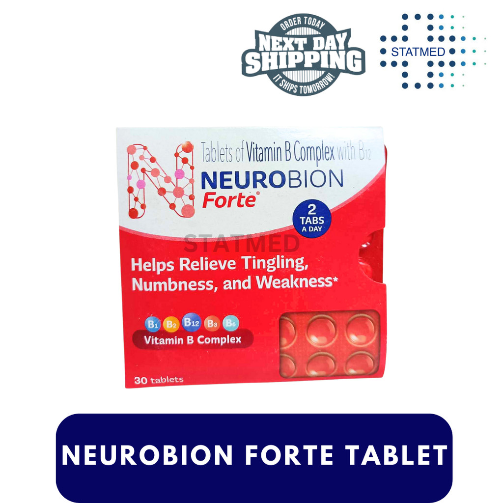 Neurobion Forte B Vitamins Vit B1 Vit B6 Vit B12 Tablet Food Supplement ...