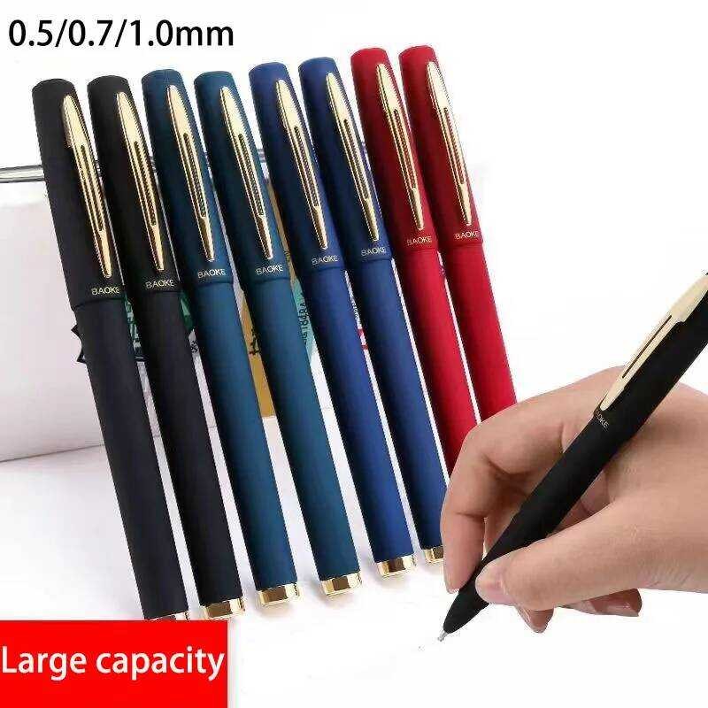 Large 3Pcs Capacity Gel Pen 1.0/0.7/0.5Mm Signature Calligraphy ...