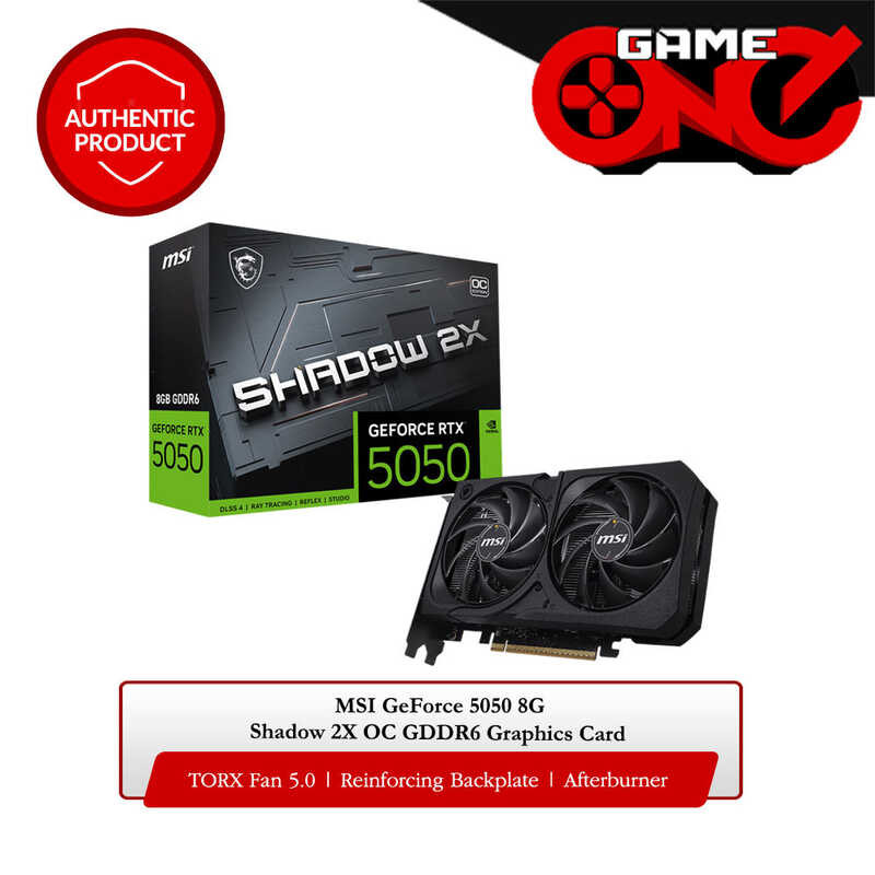 MSI Geforce RTX 5050 8G Shadow 2X OC Gddr6 Graphics Card 8D5 | Shopee ...