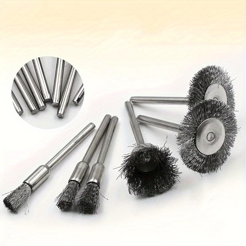 15PCS Steel Wire Wheel Brush Set Metal Polishing Kit for Grinder/Mini ...