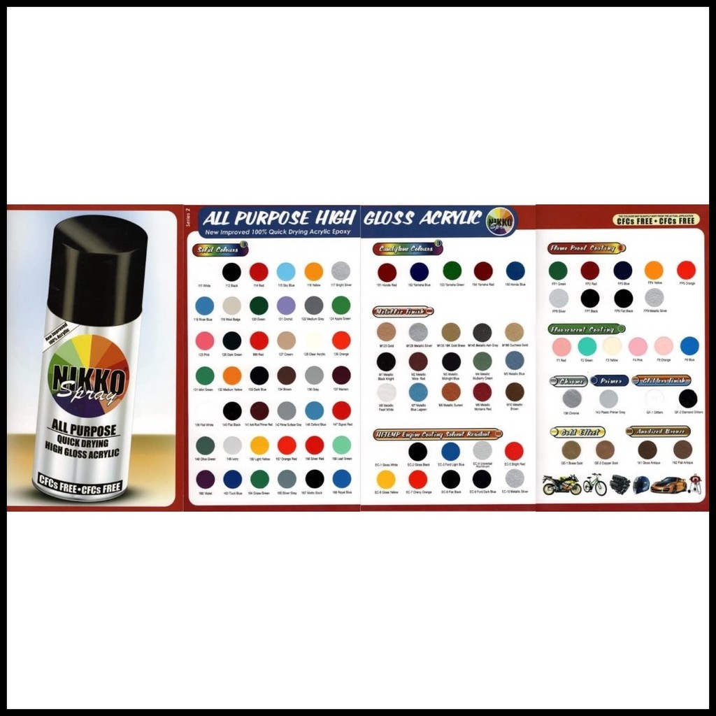 Nikko All Purpose Spray Pain 127 Cream All Purpose Quick Drying High ...