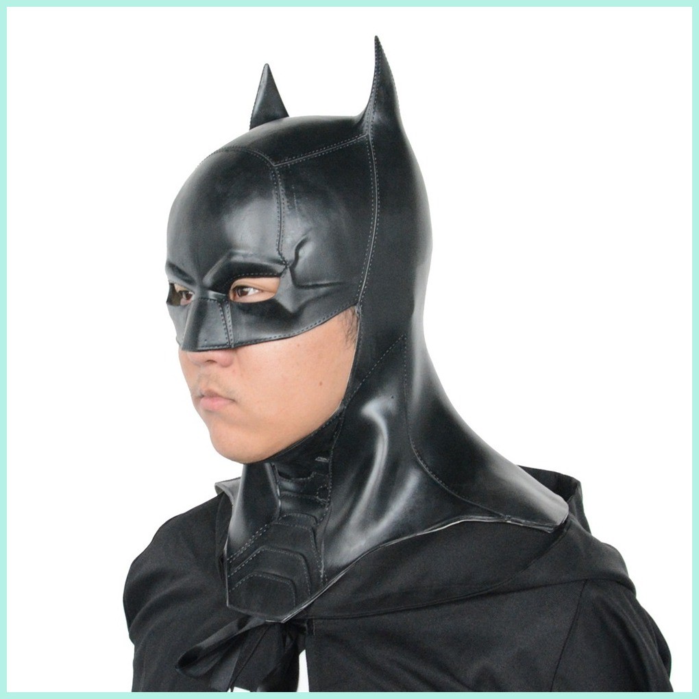 2022 The Dark Knight Batman Latex Masks Cowl Cosplay Party Superhero ...