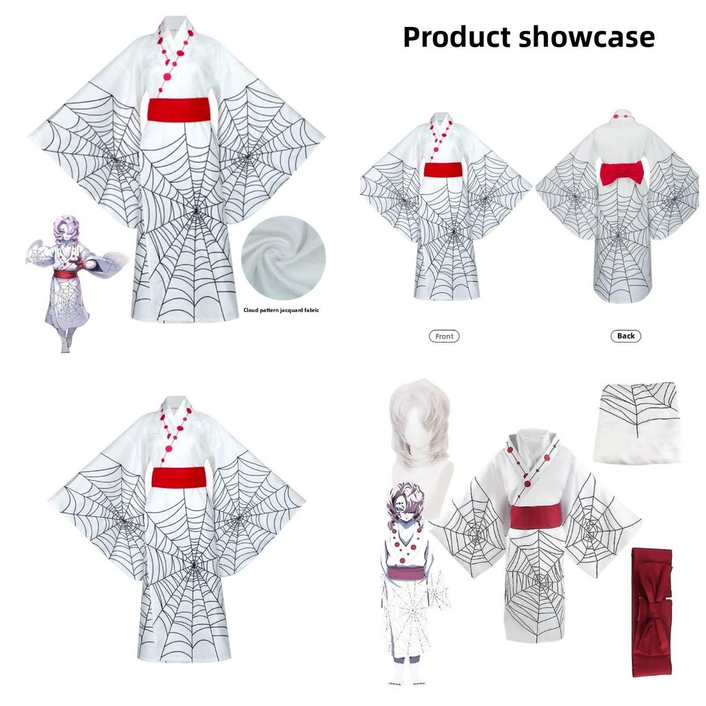 Slayer Demon Kimetsu No Yaiba Rui Cosplay Costume With Modal Blend For ...