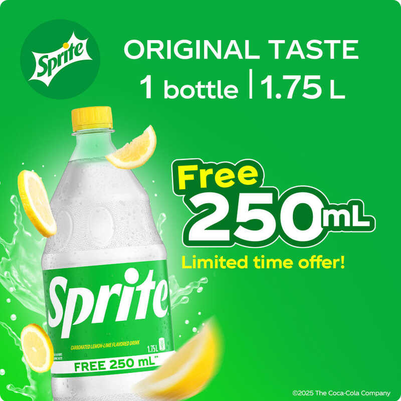 Sprite Regular 1.75L (1.5L+250Ml Free) | Shopee Philippines