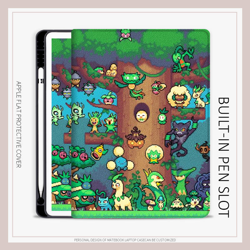 Pokémon Plants iPad air M3 air4/5/6 10.2 gen7/8/9 mini4/5/6/7 8 case ...