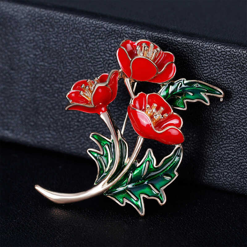 Flower Brooch Metal Lapel Pin Suit Coat Breastpin Gift For Daughter ...