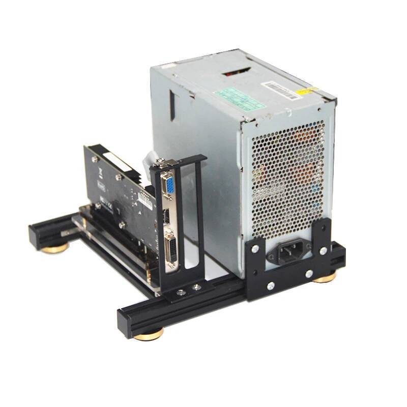 GPU+PSU holder DIY external graphics card rack with power supply base ...