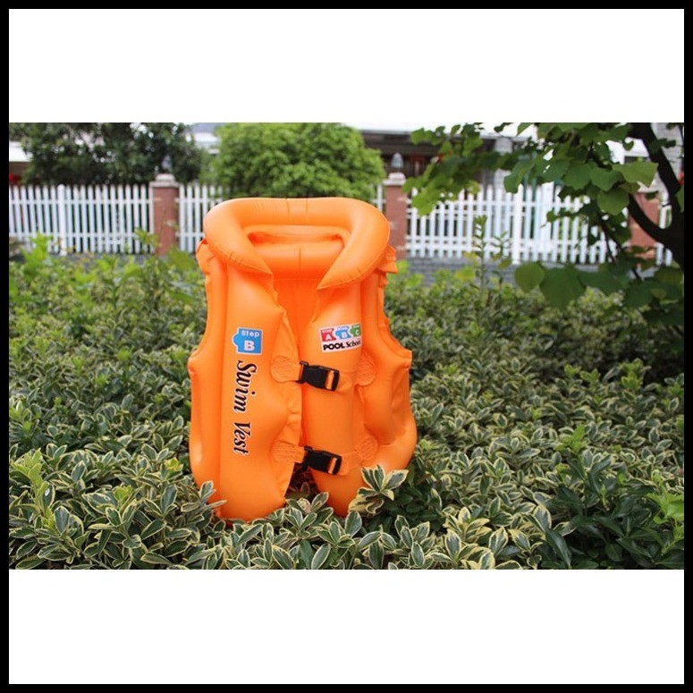 Baby Kids Adjustable Safety Life Vest Anti-Drowing Inflatable Life ...