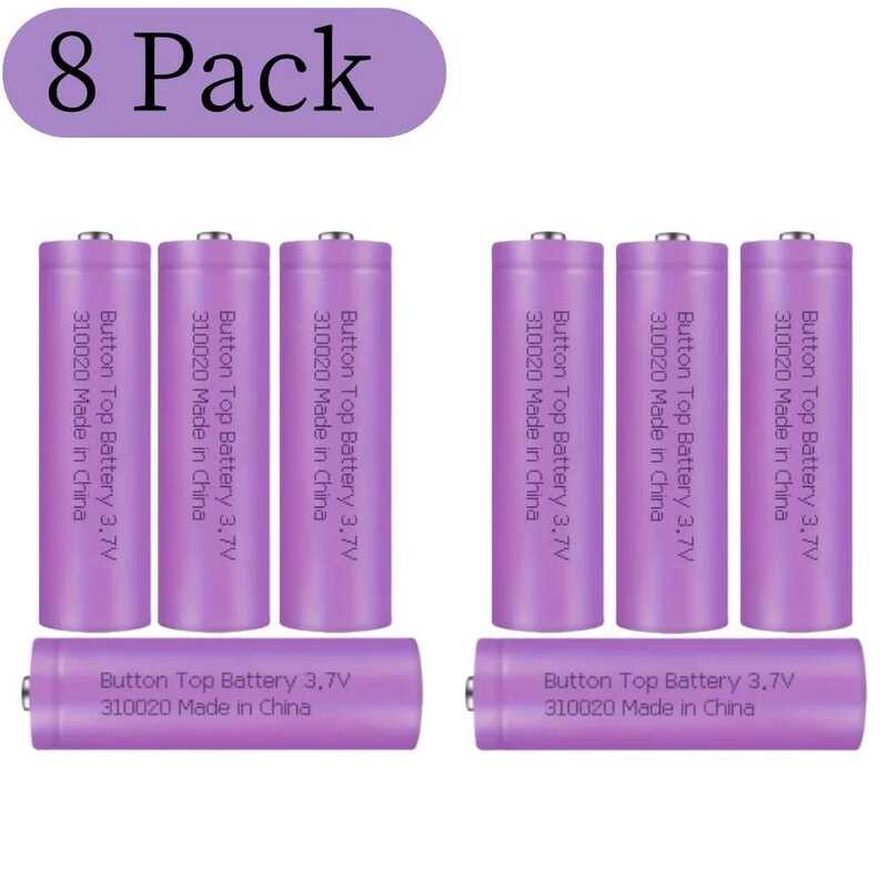 Yy Skywolfeye 8 Pack 3.7V 2000Mah Rechargeable Battery Long Lasting ...