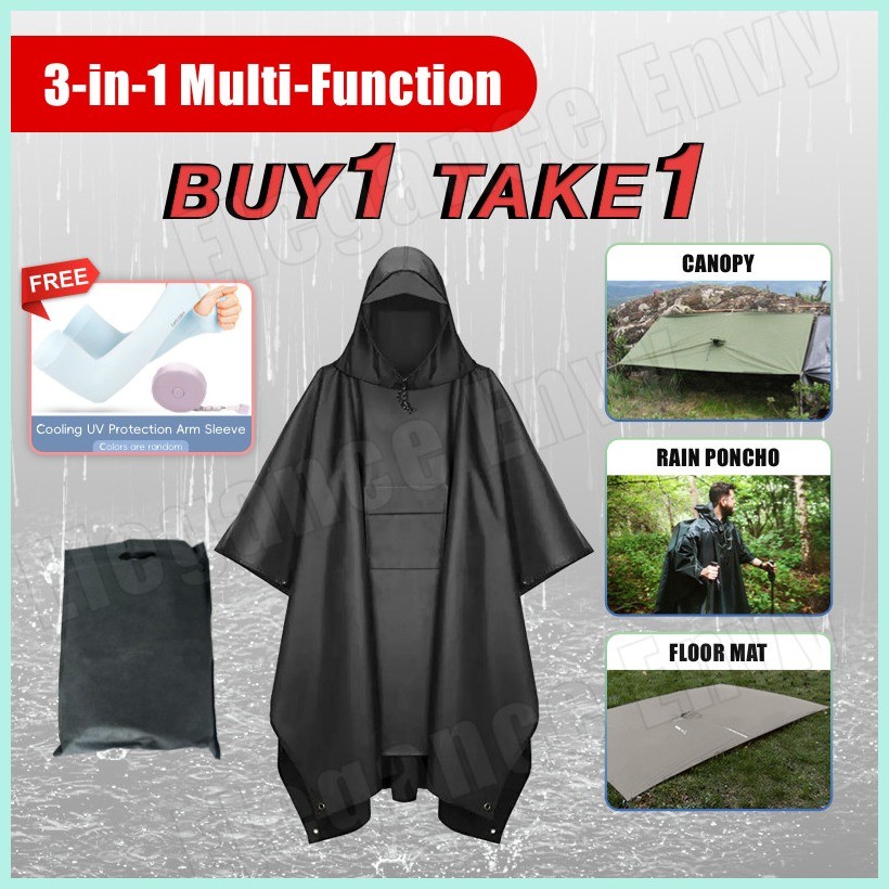 Motorcycle Heavy Duty Kapote Raincoat - Makapal PVC Poncho, Waterproof ...