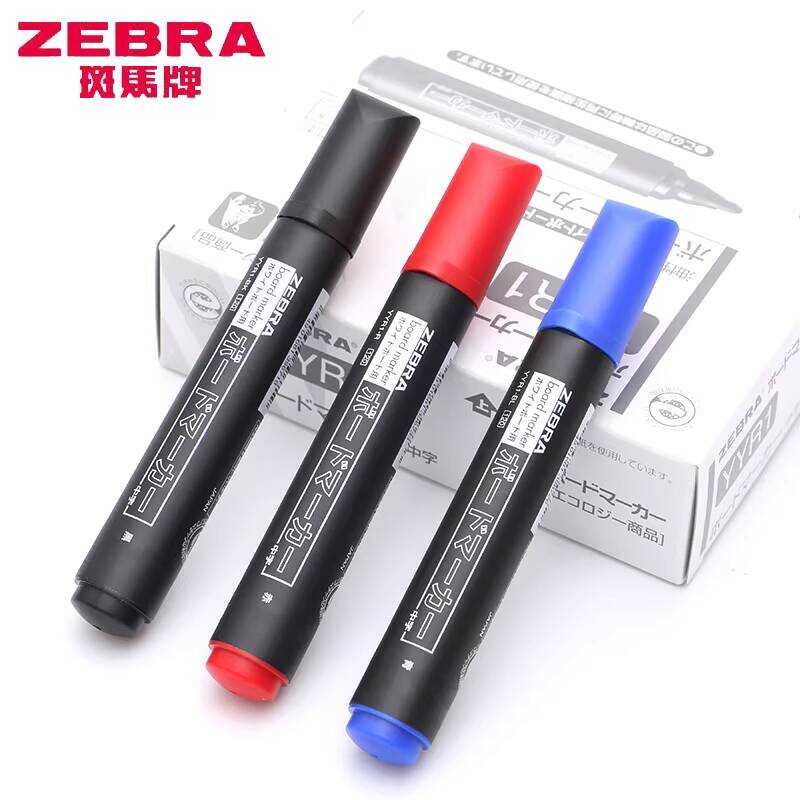 Japanese ZEBRA Thick Tip Zebra YYR1 Large Erasable Whiteboard Marker ...