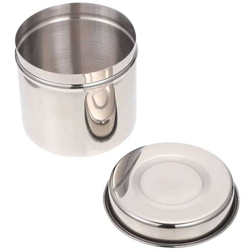 10oz Stainless Steel Medical Container Jar Manual Ointment Jar Lid ...