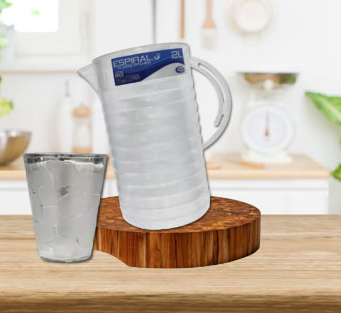 Transparent Thick High Quality Acrylic Plastic Minimalist 2L Drinking ...