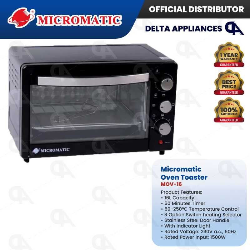 Micromatic Oven Toaster 16L W/ Rotsserie Original 1 Year Warranty MRO ...
