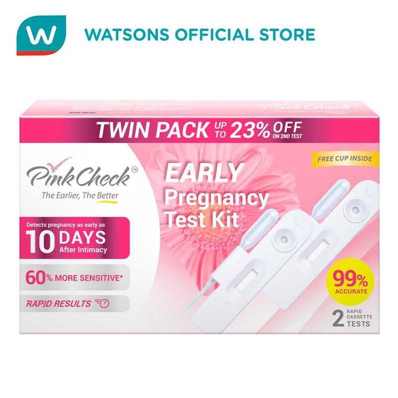 PINK CHECK Early Pregnancy Test Ultra Sensitive Detection 2 Tests C60 ...