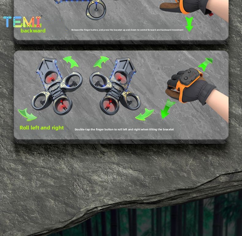 TEMI Yujian Kids Remote-Controlled Aircraft Motion Sensing Toy Flying ...