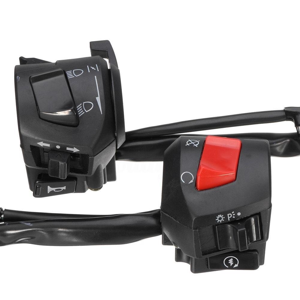 Left Right Handle Switch Universal Motorcycle Handlebar Mount on Off ...