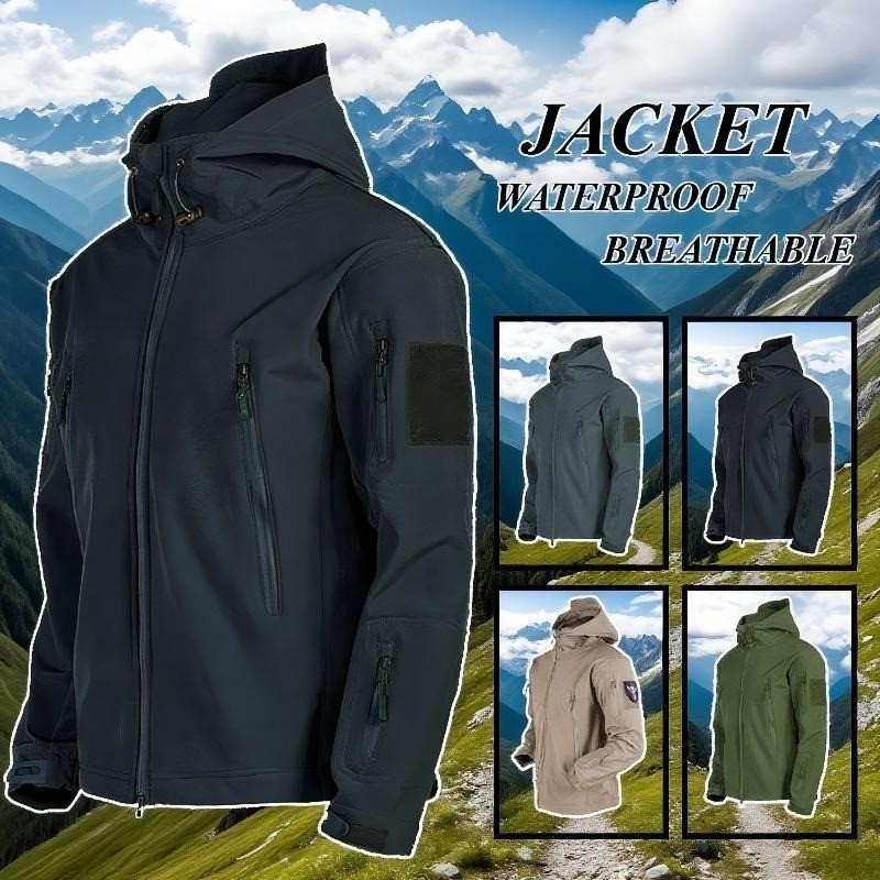 Soft Shell Tactical Military Jackets Men Outdoor Waterproof Windbreaker ...