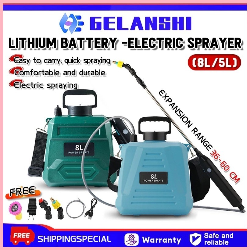 Automatic spray gun electric sprayer 8L/5L garden plant watering ...
