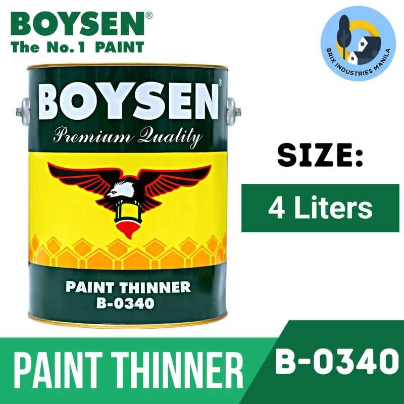 Boysen Paint Thinner 4 Liters (Gallon) B-040 Brix Industries Manila ...