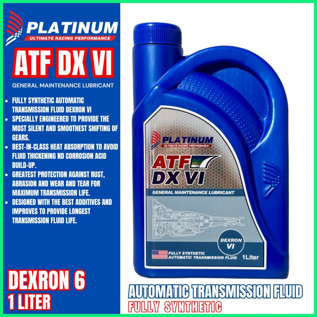Platinum Fully Synthetic Automatic Transmission Fluid Dexron VI ATF 1L | Shopee Philippines