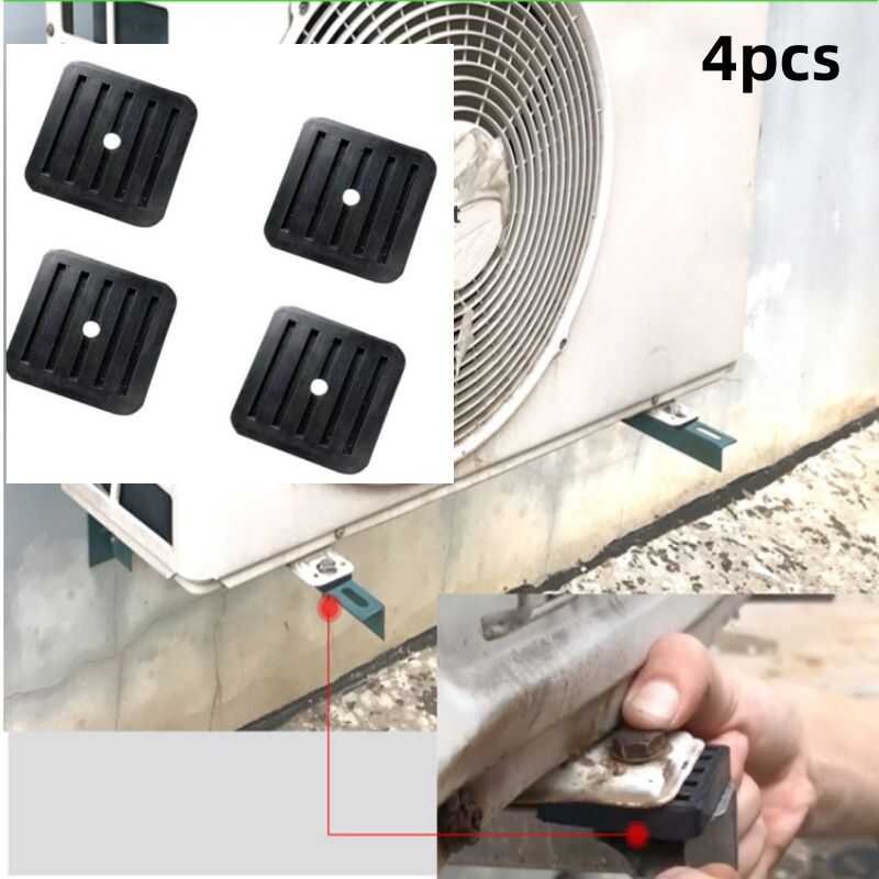 Anti Vibration Pad Air Conditioner Rack Rubber Raised Base Non-Slip ...