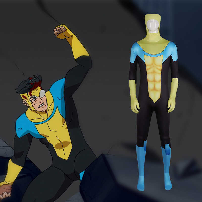 Invincible Young Hero Cosplay Costume Invincible Kid Mark Grayson ...