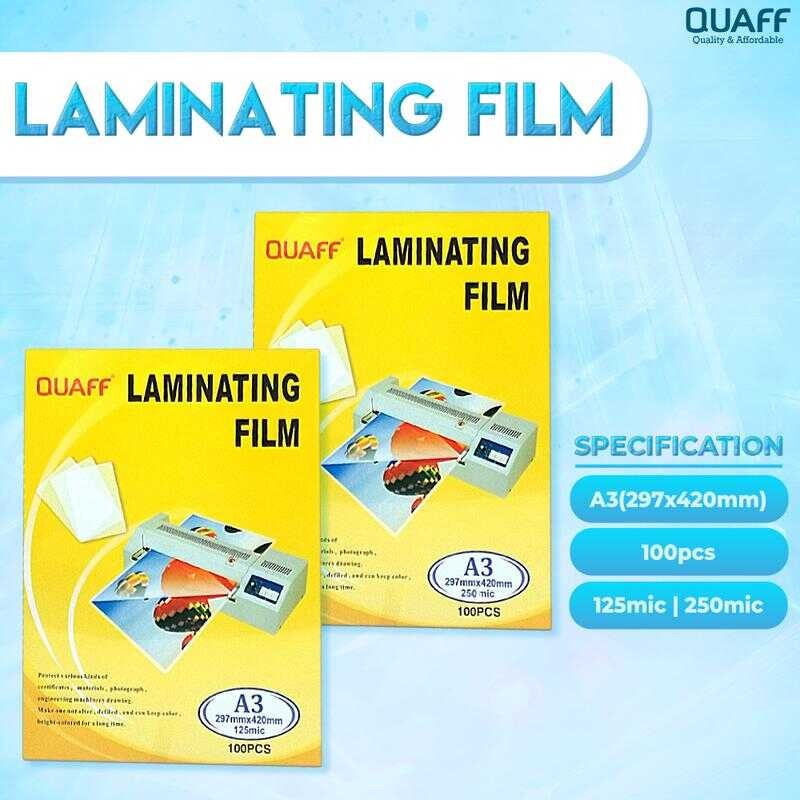 QUAFF Laminating Film A Size 125Micron / 250Micron (Hot Process ...