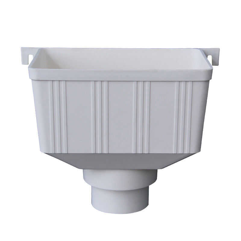 90 110 PVC Rainwater Funnel Thickened Downspout Funnel Collecting Pipe ...