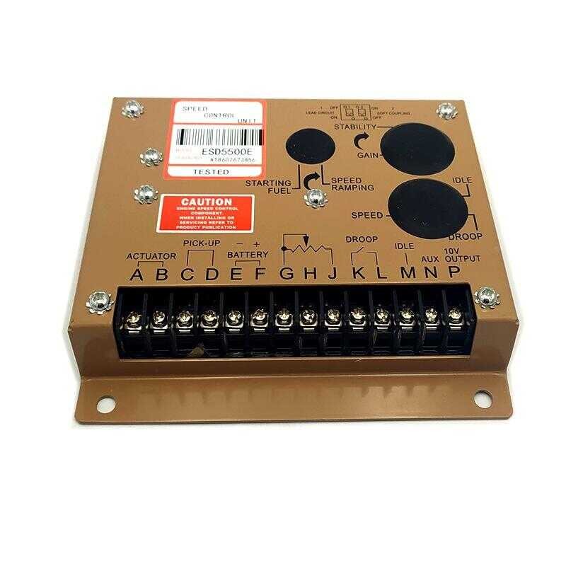 Diesel Generator Set ESD5500E GAC Engine Speed Board Control Execution ...
