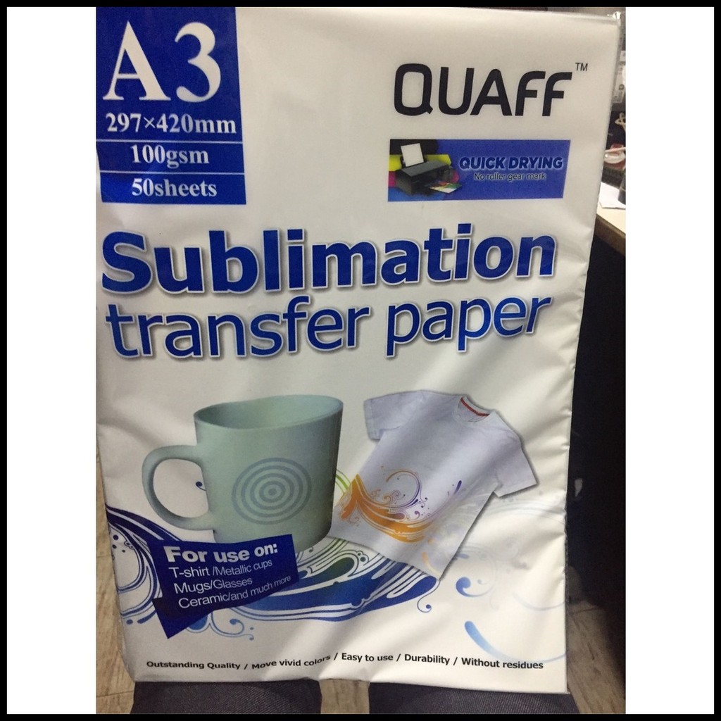 QUAFF A3 SIZE SUBLIMATION PAPER HIGH QUALITY QUICK DRY | Shopee Philippines