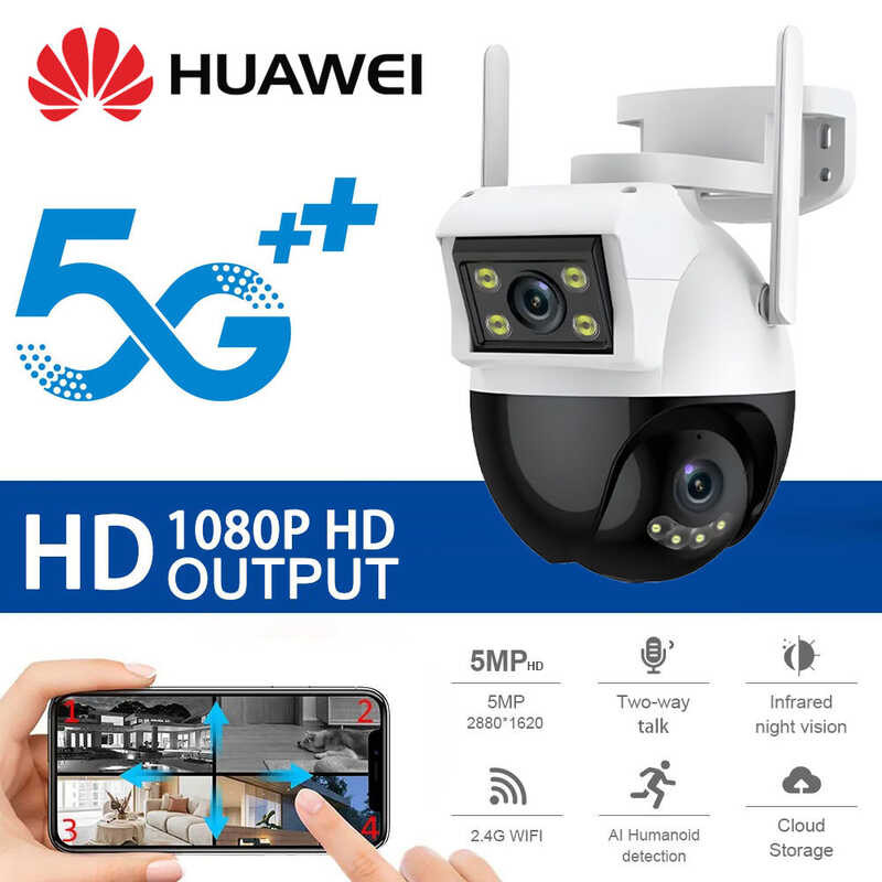 HUAWEI 5G CCTV Camera Connect Cellphone With Audio And Speaker Mini IP ...