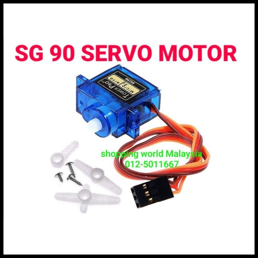 Arduino Tower Pro 9g SG90 Plastic Gear Micro Servo Motor with Parts ...
